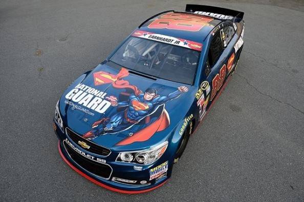 Dale Earnhardt Jr. Superman car, new paint scheme at Charlotte (Photos ...
