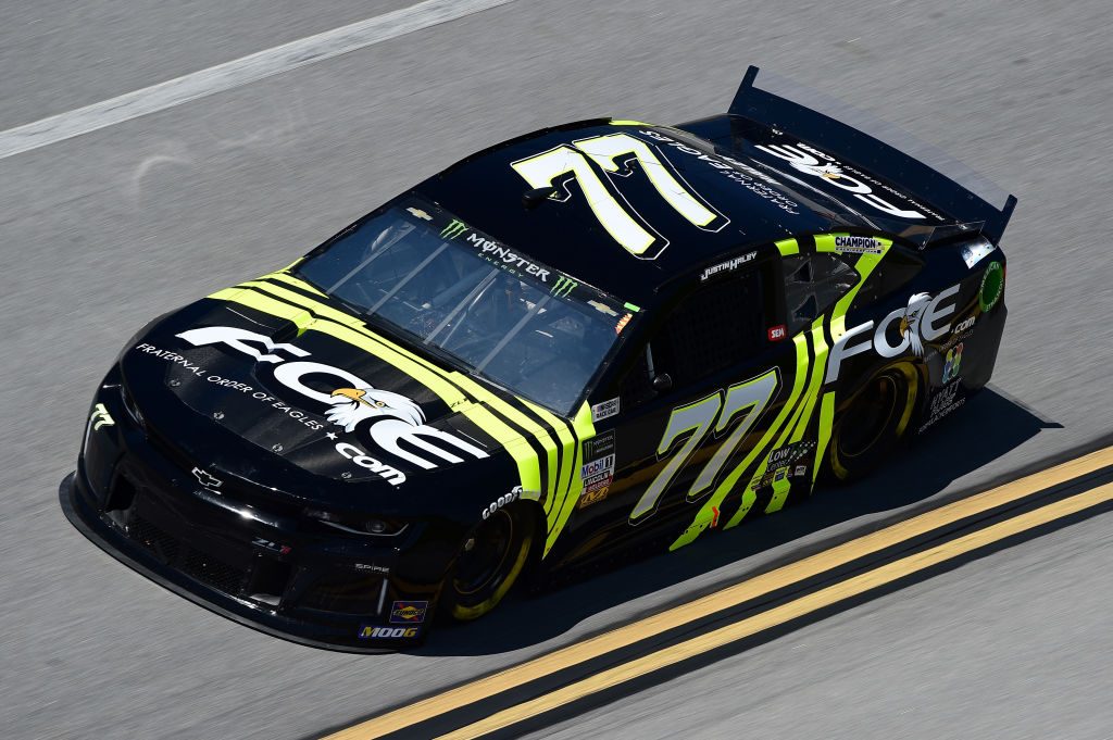 Justin Haley leading at Daytona as red flag comes out | Tireball NASCAR ...